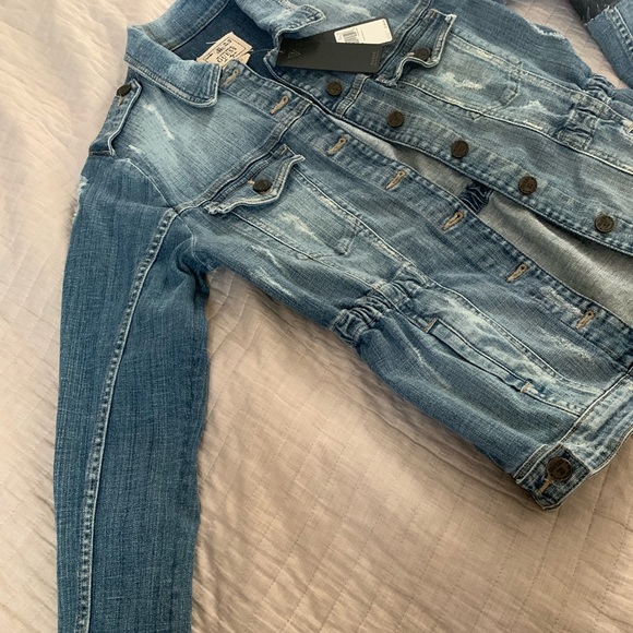 Guess | Jackets & Coats | Nwt Guess Denim Jacket With Cinched Waist ...